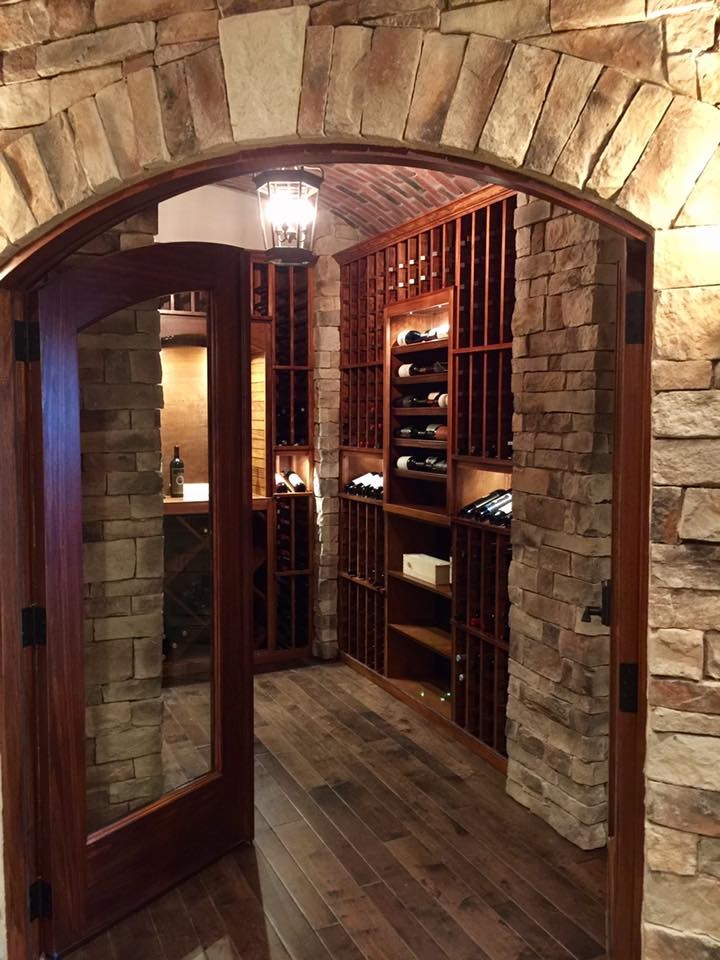 Bucyrus Basement Wine Cellar Transformation - Rustic - Wine Cellar ...