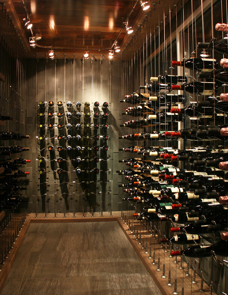 Cable Wine System Wine Cellars by Papro Consulting - Contemporary ...