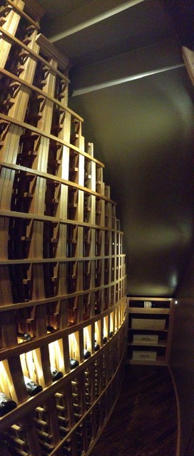 Curved Radius Custom Wine Racks in Dallas Texas - Traditional - Wine ...