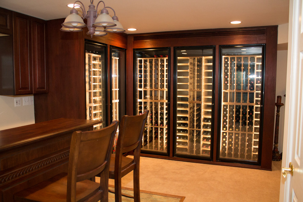 Custom Built in Wine Storage - Small footprint - Traditional - Wine ...