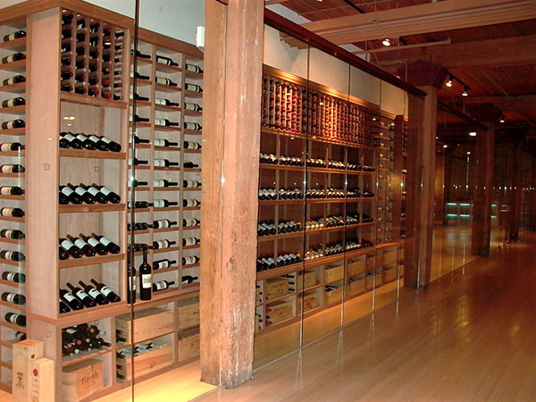 Custom Mahogany Wine Racks, Case Bins and Bulk Storage - Contemporary ...