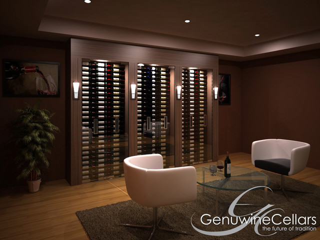 Custom Wine Cabinets - Contemporary - Wine Cellar - New York - by Genuwine Cellars | Houzz