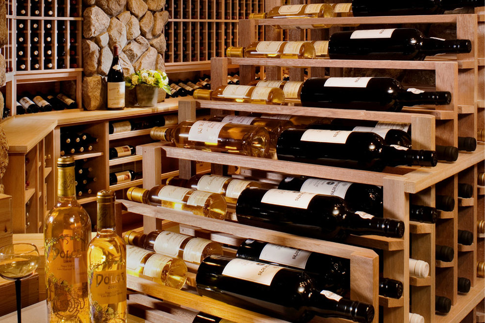 Custom Wine Cellar and Bar - Peterborough, NH - Modern - Wine Cellar ...