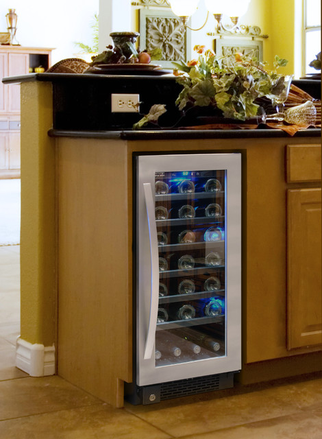 Designer Series 34 Bottle Wine Cooler - Modern - Wine Cellar - Orange ...