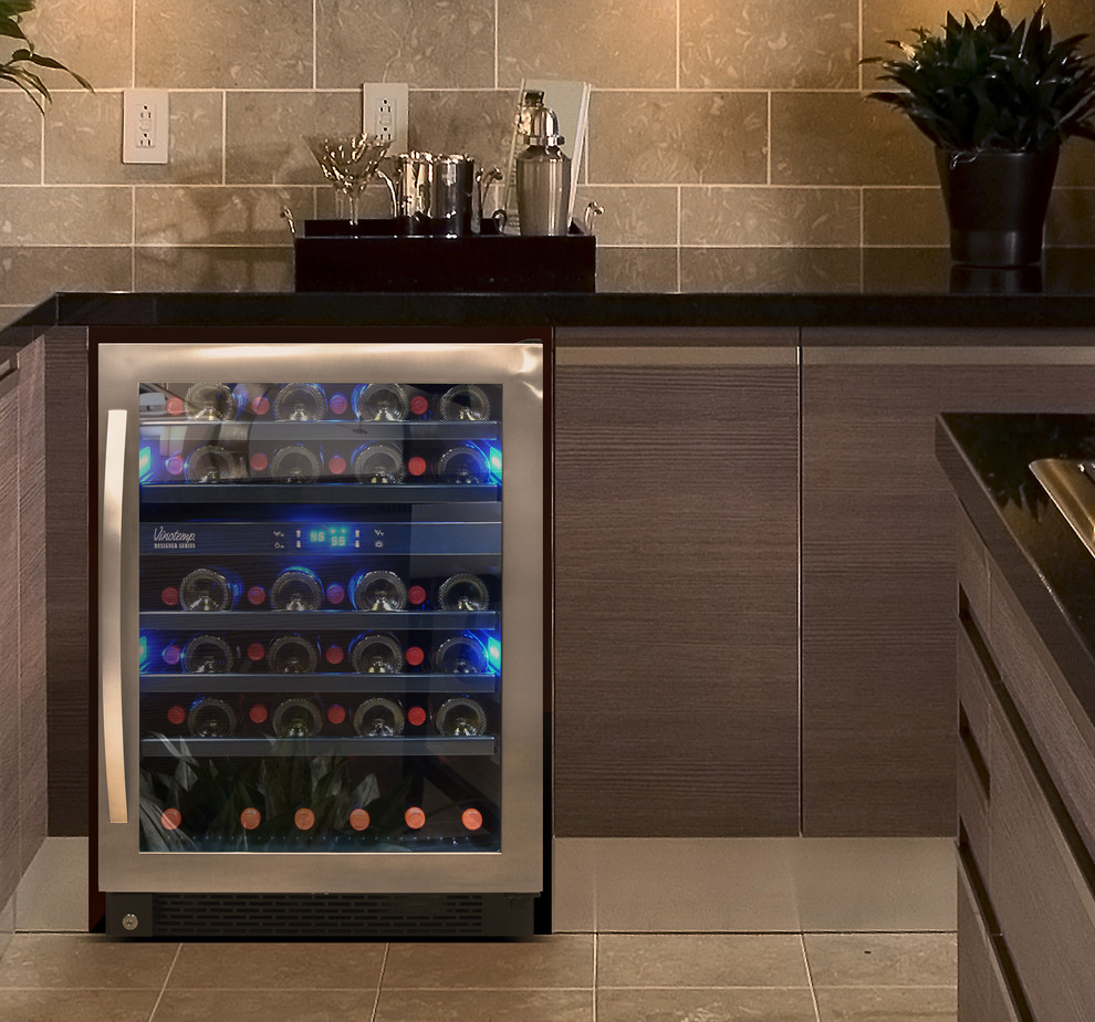 Designer Series 46-Bottle Seamless Wine Cooler - Modern - Wine Cellar ...