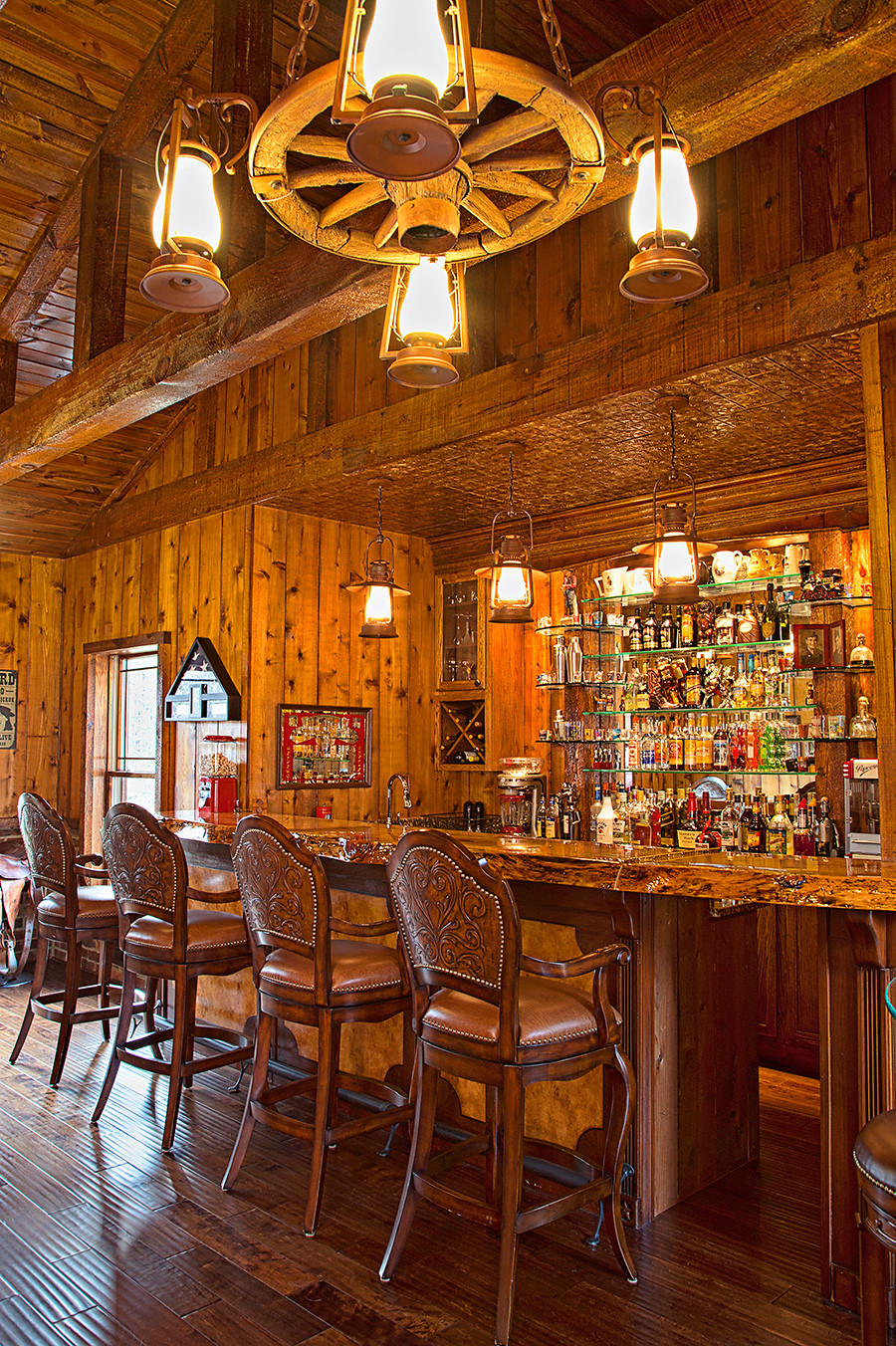 Rustic Log Cabin Home Bar 28 Log Cabin Interiors That Are Both Rustic