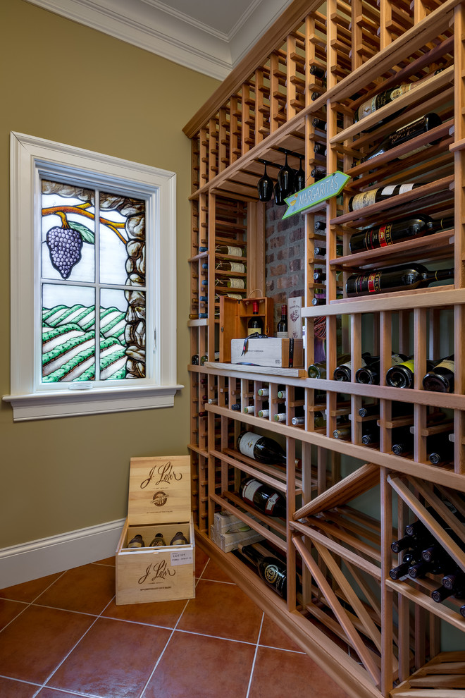 French Country Lake Retreat - Wine Cellar - Raleigh - by Bost Custom ...
