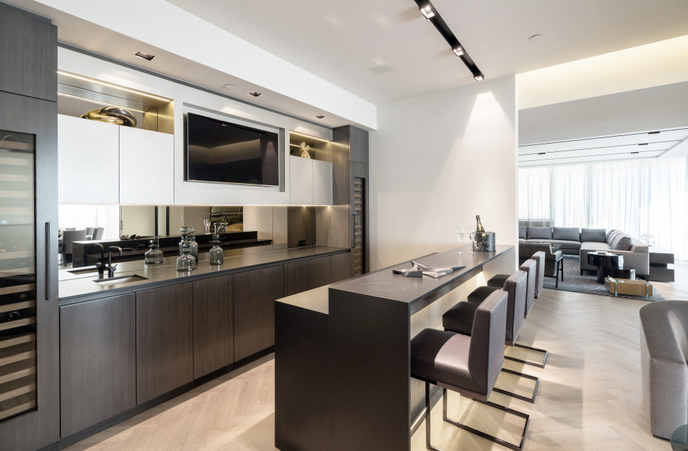 Intracoastal Residence Bar & Cellar Detail - Contemporary - Wine Cellar ...