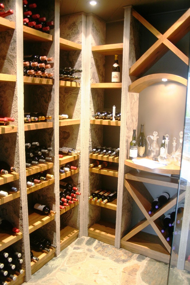 Lakeside - Quebec, Canada - Rustic - Wine Cellar - New York - by Pagliaro Bartels Sajda ...