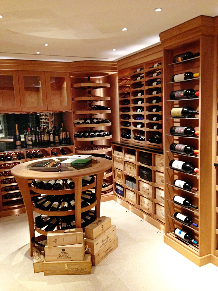 London Wine Cellar - Traditional - Wine Cellar - London - by Revel ...