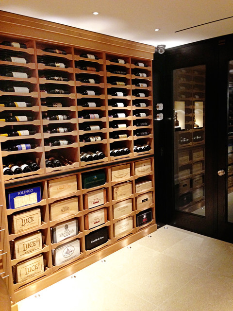 London Wine Cellar - Traditional - Wine Cellar - London - by Revel ...