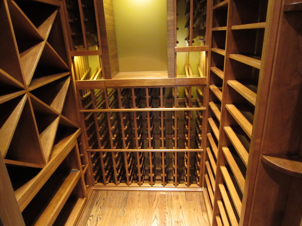 Lovely Wood Wine Racking Wine Cellar Design - Traditional - Wine Cellar ...