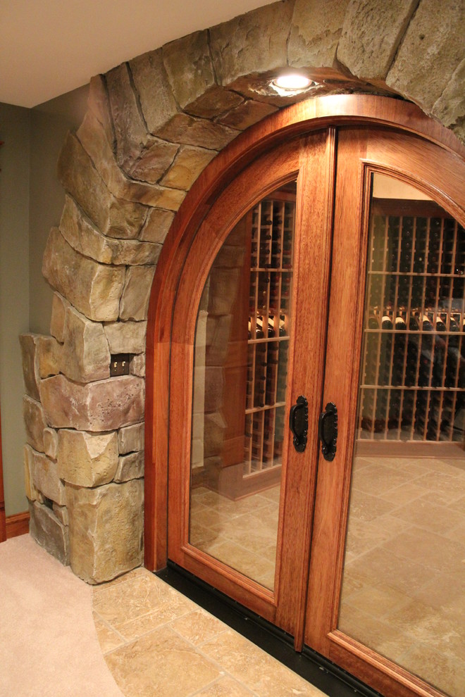Mahogany Riviera Wine Cellar Door, Side View, ETO Doors - Traditional ...