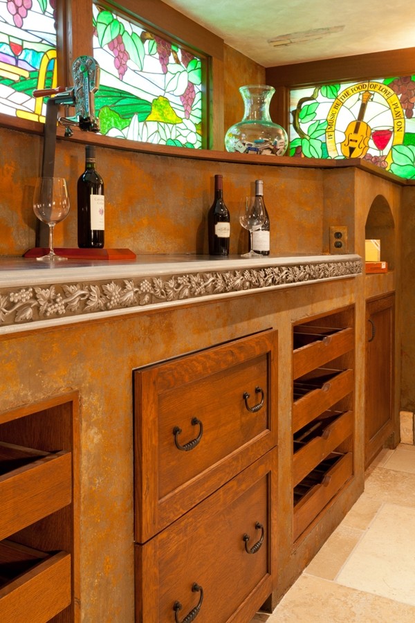 Manor House Wine Cellar - Rustic - Wine Cellar - Boston - by Roomscapes ...