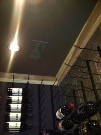 Metal Racks and Air Vent on the Ceiling Memphis Wine Cellar ...