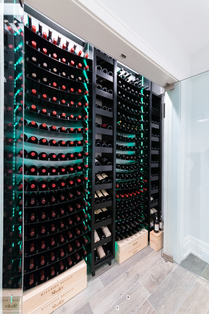 Modern Wine Cabinet in Darrien CT - Modern - Wine Cellar - New York ...