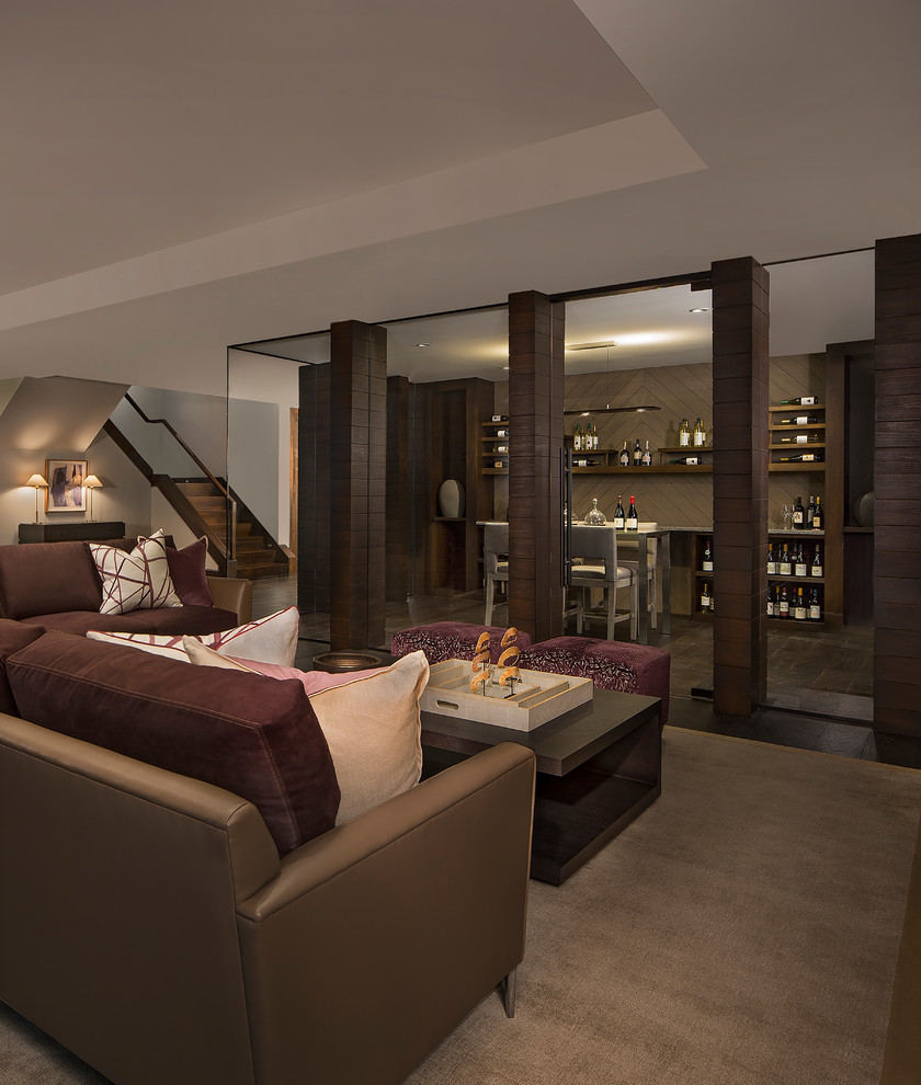 Prairie Modern Wine Cellar - Modern - Wine Cellar - Detroit - by Oliver ...