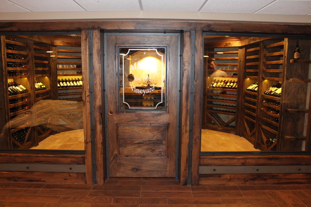 Rustic Wine Cellar - Montagne - Cave à Vin - New York - par IBO ...