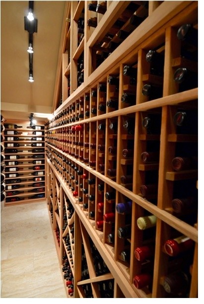 San Antonio Home Cellar Individual Racking on the Right Wall ...