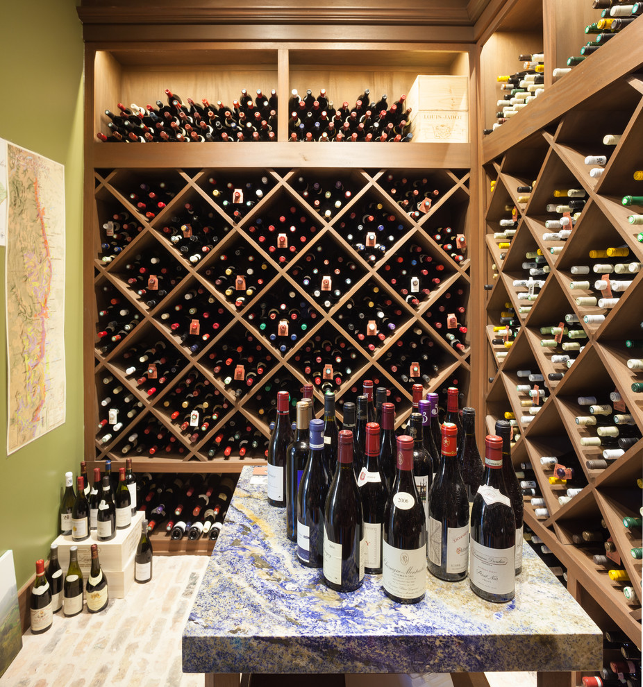 Spring Branch-Traditional Contemporary - Traditional - Wine Cellar ...