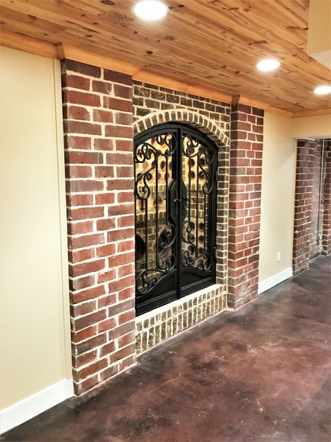 Springdale Road - Basement Renovation with Wine Cellar - Rustic - Wine ...