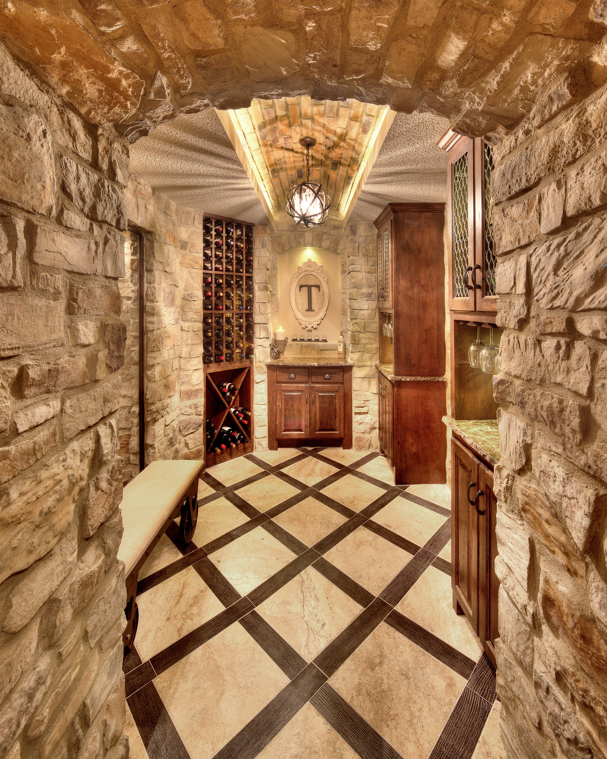 55+ STONE WINE CELLAR ( NATURAL LOOK ) - Wine storage rooms