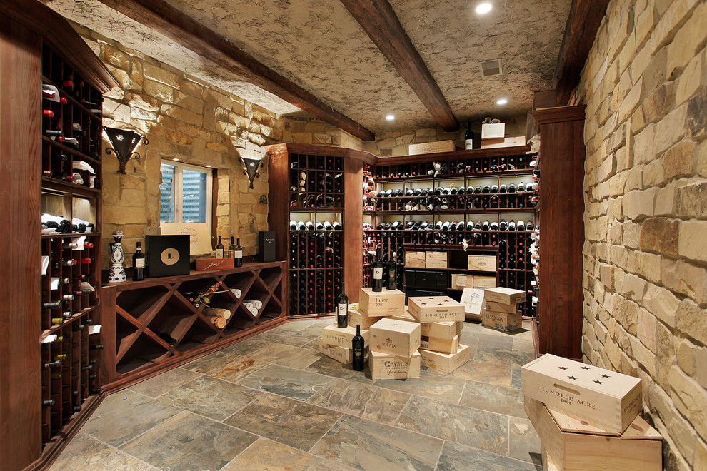 Traditional Walk-Out Basement - Inverness, IL - Traditional - Wine ...