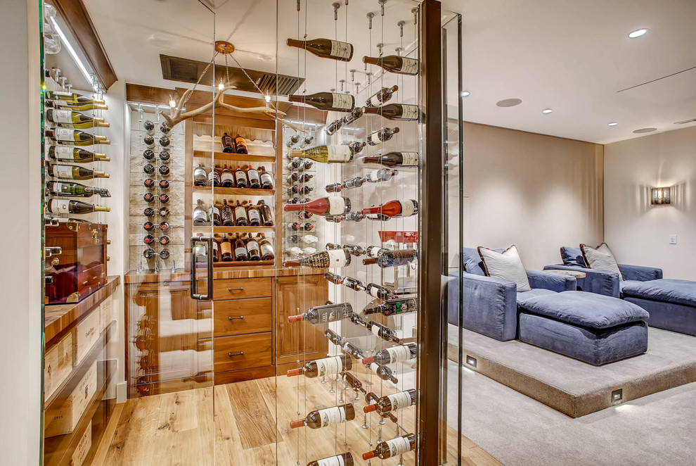 Trailhead 3 - Rustic - Wine Cellar - Denver - by Treeline Homes, Inc ...