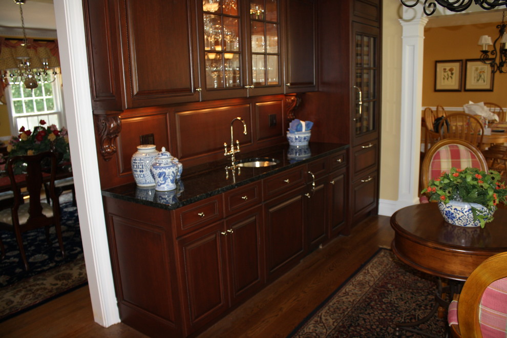 Volga blue granite bar - Traditional - Wine Cellar - New York - by La ...