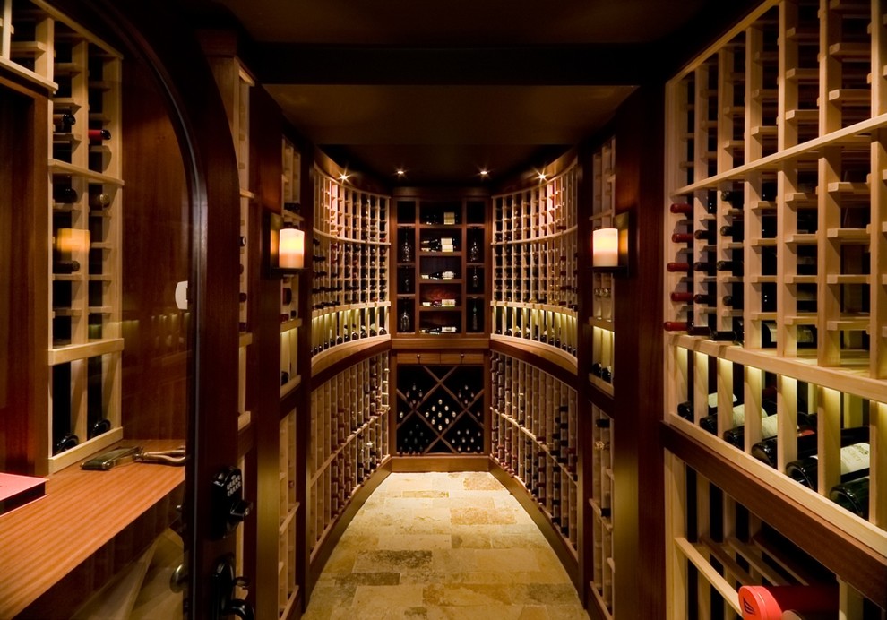 Wellesley, MA Wine Cellar - Traditional - Wine Cellar - Boston - by ...