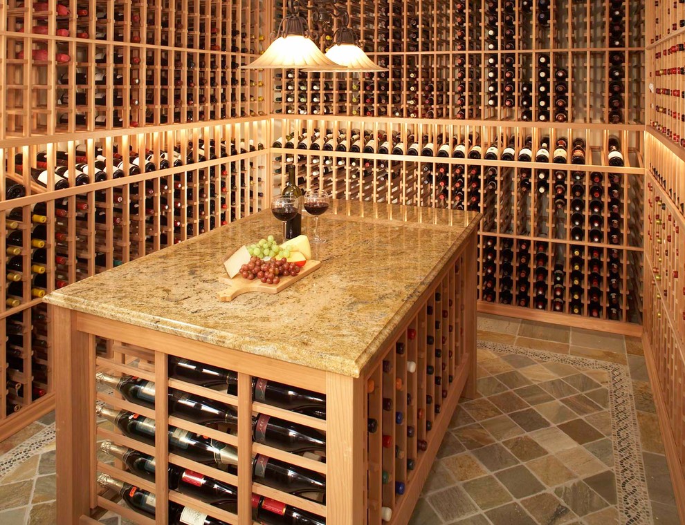 Wine Cellar & Patio - Wine Cellar - Traditional - Wine Cellar ...