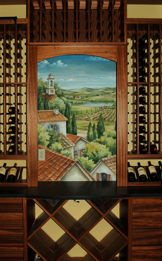 Wine Cellar Mural - Traditional - Wine Cellar - Boston - by ...