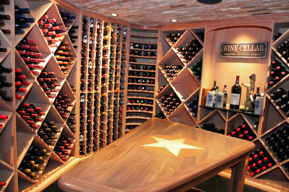 Wine Cellar Swimming Pool remodel - Rustic - Wine Cellar - Houston - by ...