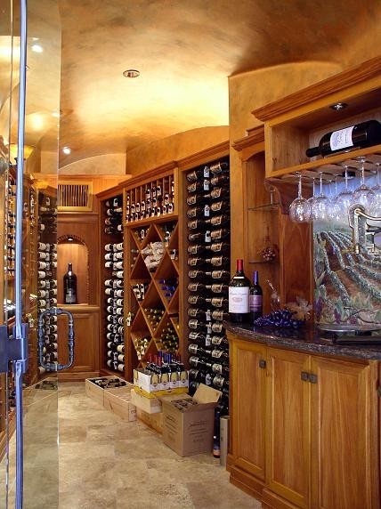 Wine/Cigar Room - Traditional - Wine Cellar - Orange County - by ...