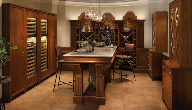 Wood-Mode Looks Wine Cellar & Bar - Traditional - Wine Cellar - Houston ...