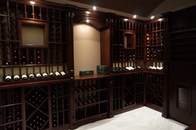 Yang- Dark Wood Wine Cellar - Contemporary - Wine Cellar - Toronto - by ...