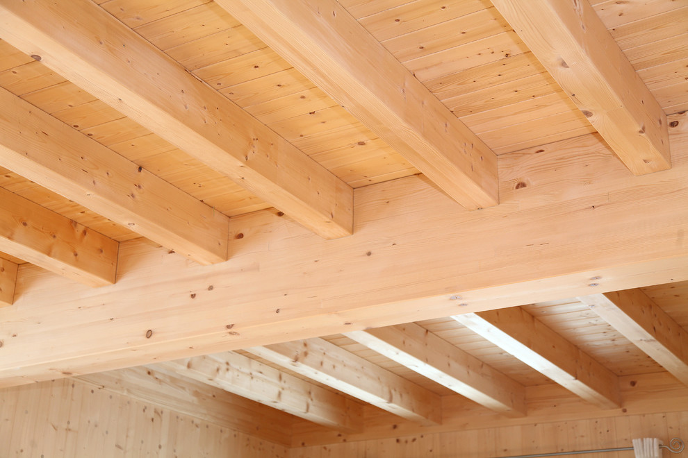 Holzbalkendecke - Modern - Wohnzimmer - Nürnberg - von Holz 100 ...