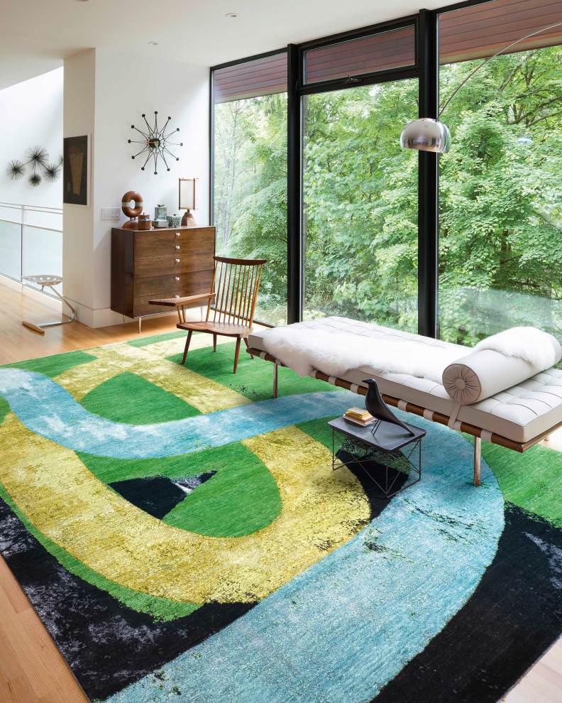 The Hoke House - Midcentury - Living Room - Portland - by RUG STAR by ...