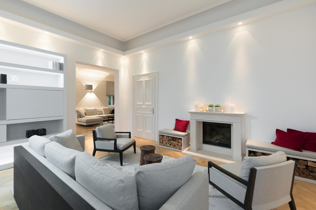 Umbau &Einrichtung einer denkmalgeschützten Villa - Contemporain ...